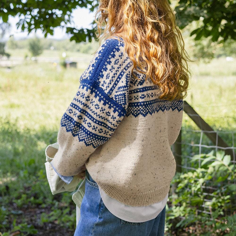 Marius Ladies Sweater Knitting Pattern | Sandnes Garn | Tangled Yarn