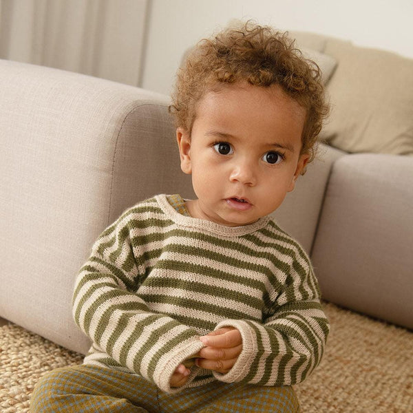 Pascal Sweater Baby Knitting Pattern | Sandnes Garn | Tangled Yarn